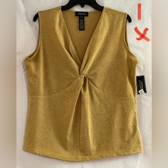 Jones Studio | Tops | Ladies Gold Sleeveless Top | Poshmark